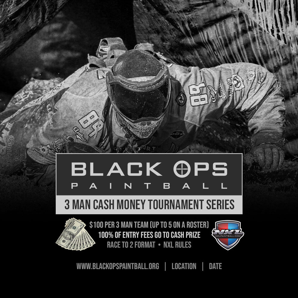 3 Man Cash Series | Black Ops Paintball Fayetteville